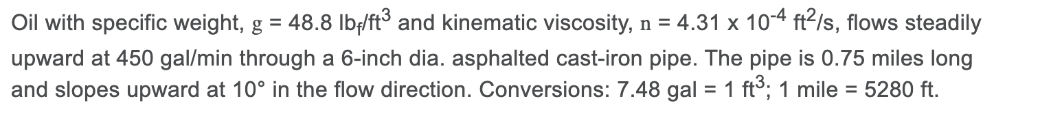 Solved calculate the velocity in the pipe, in units | Chegg.com