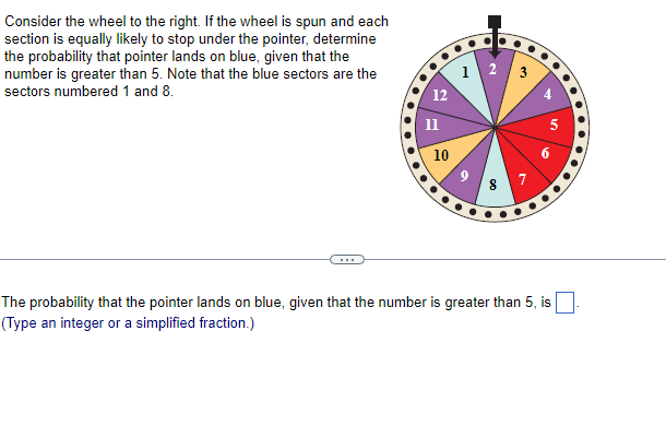 Solved Consider the wheel to the right. If the wheel is spun | Chegg.com