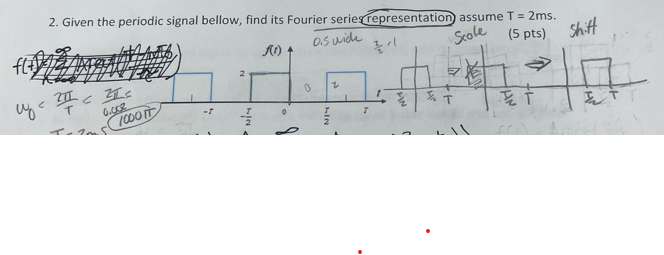 Solved Given the periodic signal below, find its Fourier | Chegg.com