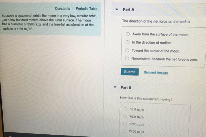 Solved Part A Constants I Periodic Table Suppose a | Chegg.com