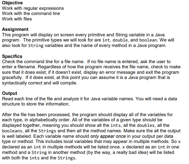 Objective Work With Regular Expressions Work With The 
