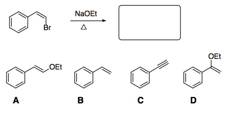 Solved NaOEt Br OEt OEt A B C D | Chegg.com