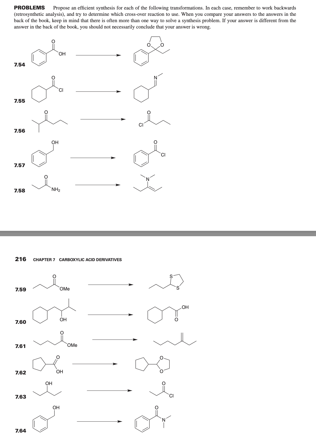 Solved PROBLEMS Propose an efficient synthesis for each of | Chegg.com