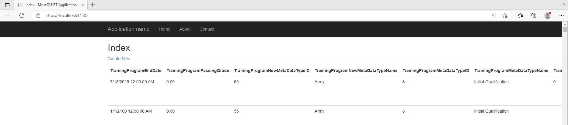 Solved I Index-My ASP.NET Application ×+ | Chegg.com