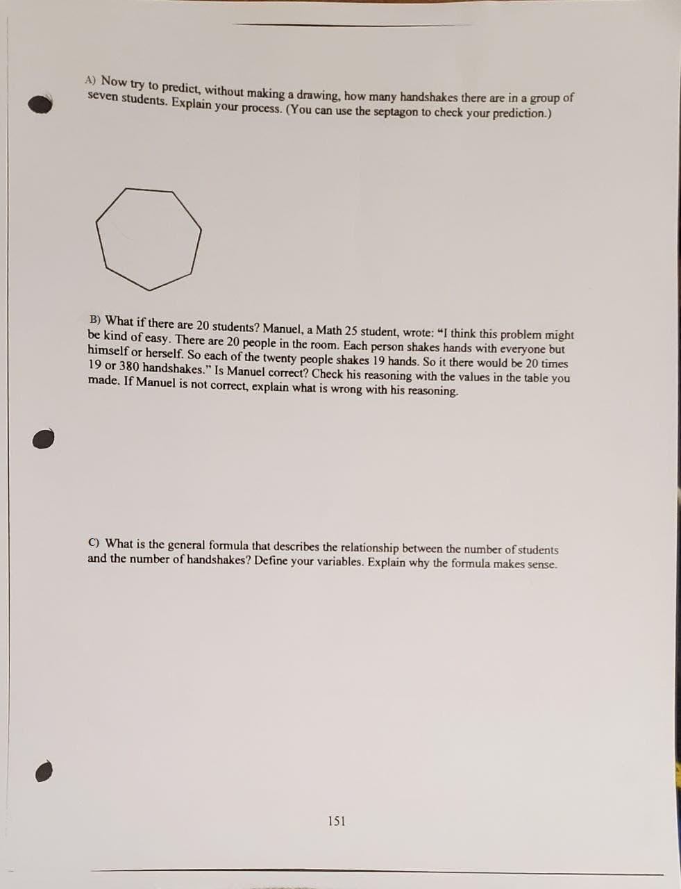 Solved A) Now try to predict, without making a drawing, how | Chegg.com