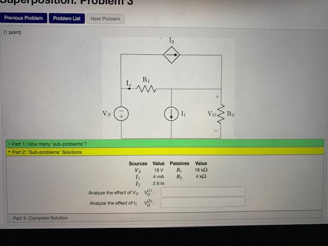 Solved Previous Problem Problern List Next Problem (1 point) | Chegg.com