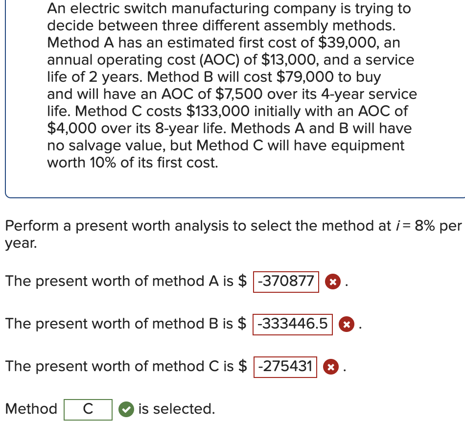 Solved An electric switch manufacturing company is trying to | Chegg.com