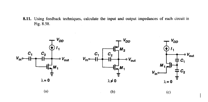 8.11. Using feedback techniques, calculate the input | Chegg.com