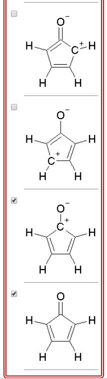 Solved Which of the following resonance structures are | Chegg.com