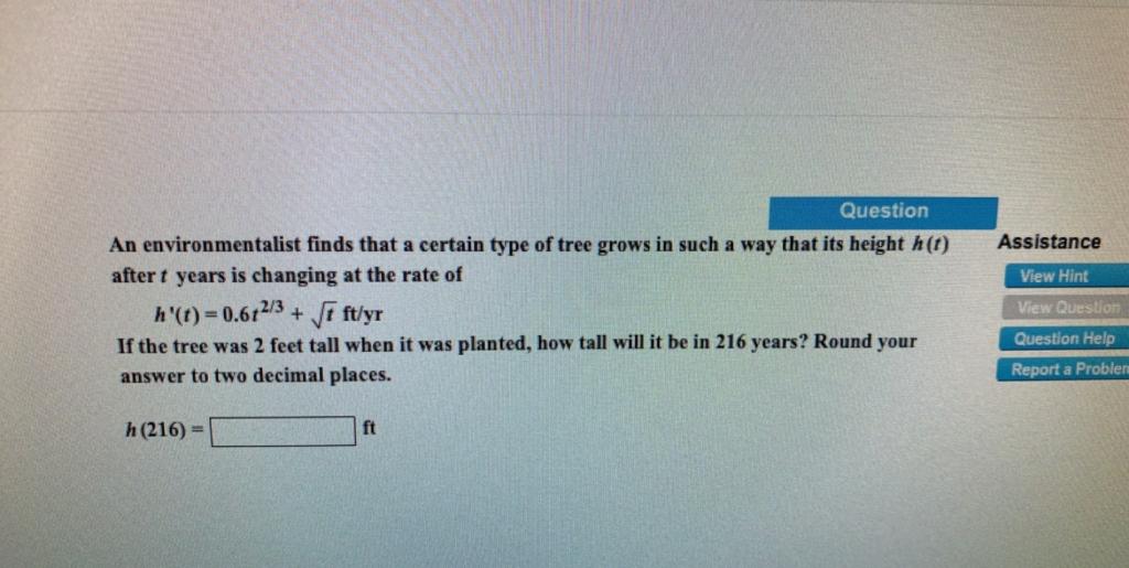 Solved Question Assistance An environmentalist finds that a | Chegg.com
