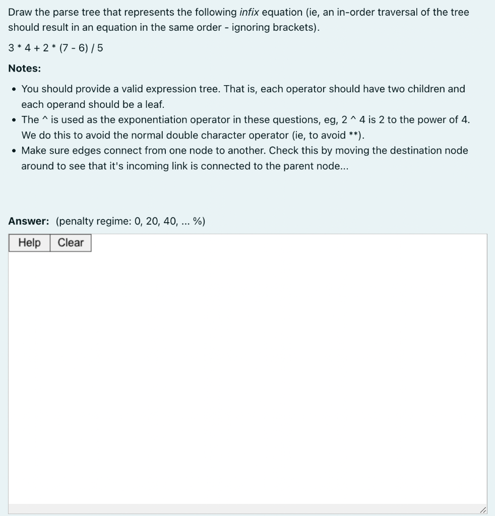 Solved Draw the parse tree that represents the following | Chegg.com