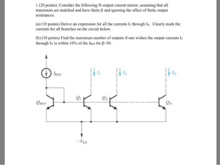 Solved 1 (20 points). Consider the following N-output | Chegg.com
