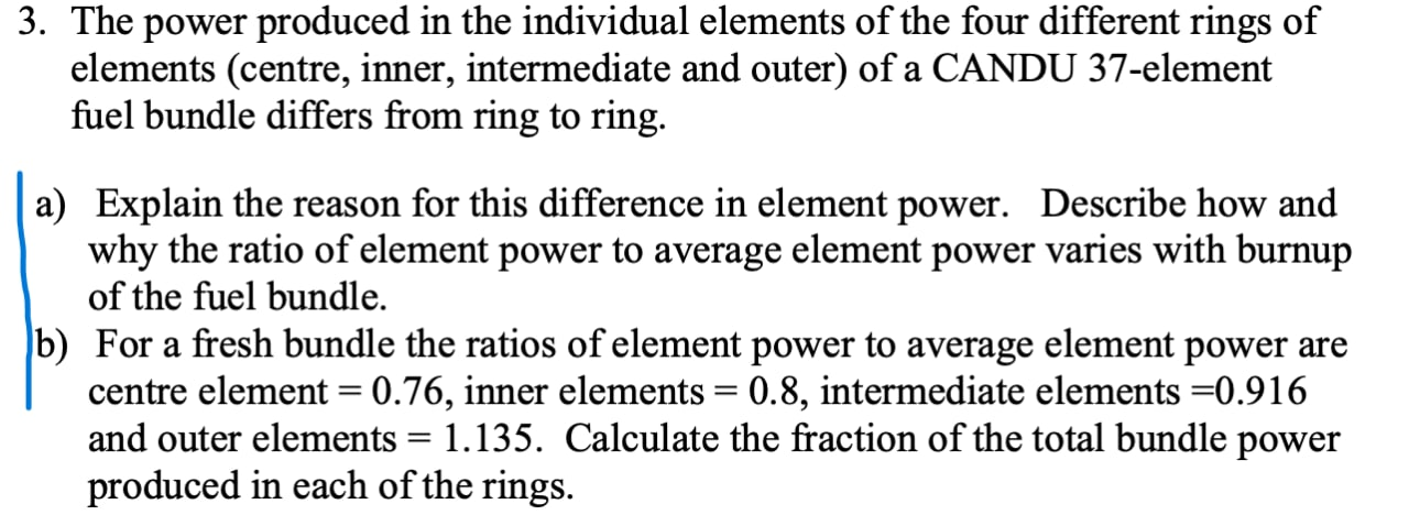 Solved 3. The power produced in the individual elements of | Chegg.com
