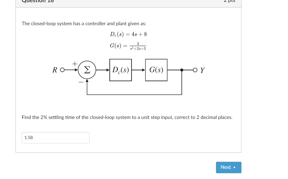 Solved The closed-loop system has a controller and plant | Chegg.com