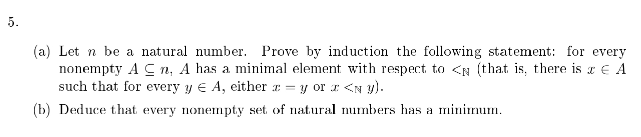 Solved (a) ﻿Let n be ﻿a natural number. Prove by ﻿induction | Chegg.com