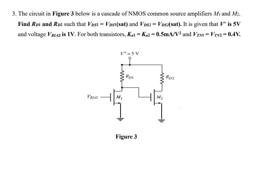 Solved The circuit in ﻿Figure 3 ﻿below is ﻿a cascade of | Chegg.com
