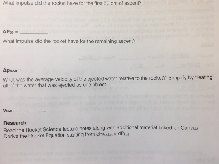 Solved 3, 2, 1 Bottle Rocket Science In a previous 220 ILL | Chegg.com