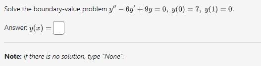 Solved Solve the boundary-value problem | Chegg.com