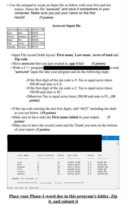 Solved Trying to figure out how to run program with text | Chegg.com