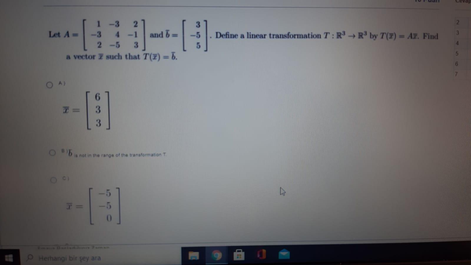 Solved Ceva 2 3 Define a linear transformation T: R3 R3 by | Chegg.com