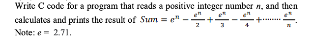 Solved en Write C code for a program that reads a positive | Chegg.com