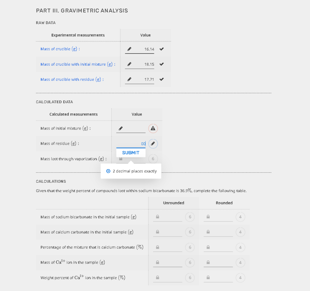 Solved Gravimetric analysis is a method of analysis in which | Chegg.com