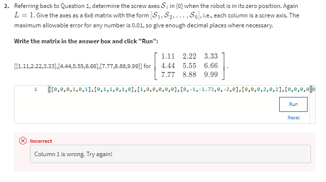 Solved 1. The URRPR spatial open chain robot is shown below | Chegg.com