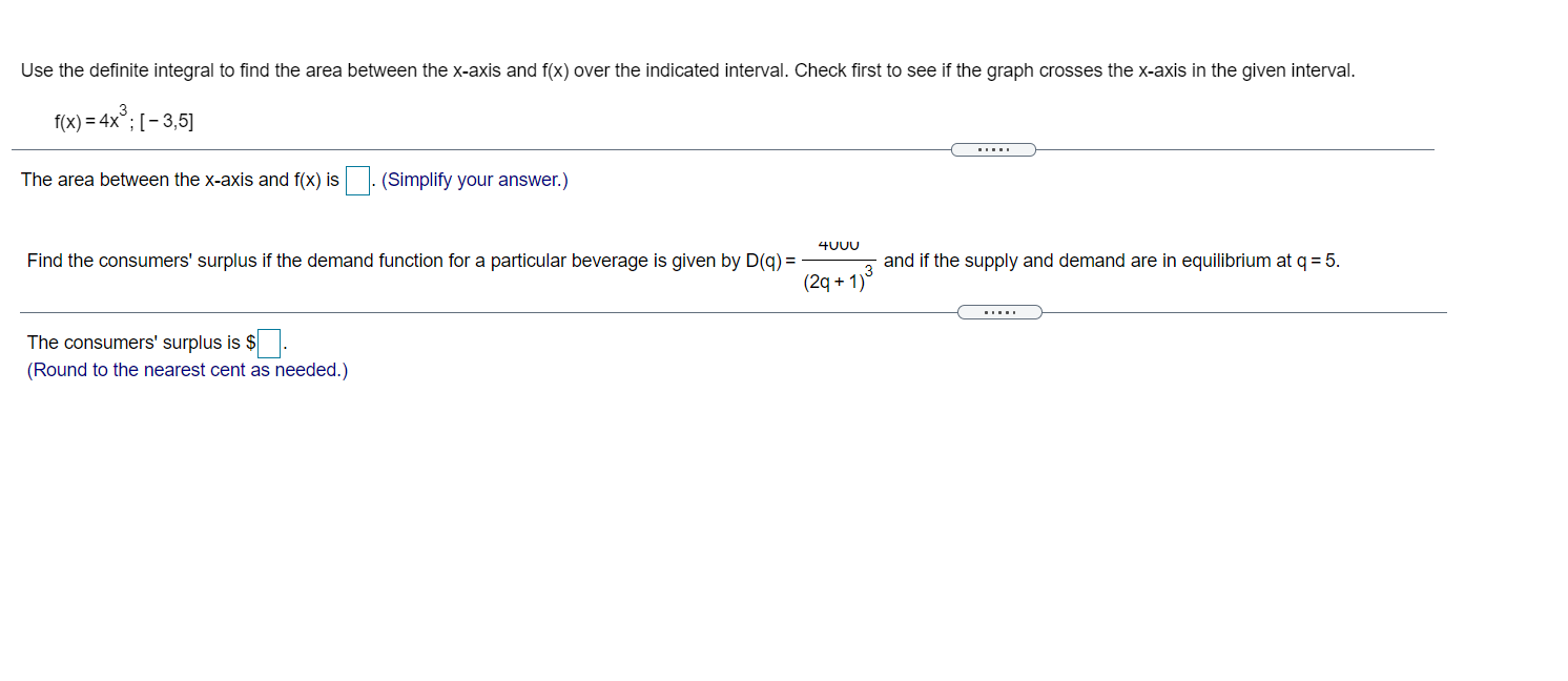 Solved Use the definite integral to find the area between | Chegg.com