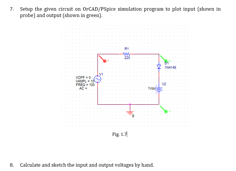 Solved Setup the given circuit on OrCAD/PSpice simulation | Chegg.com
