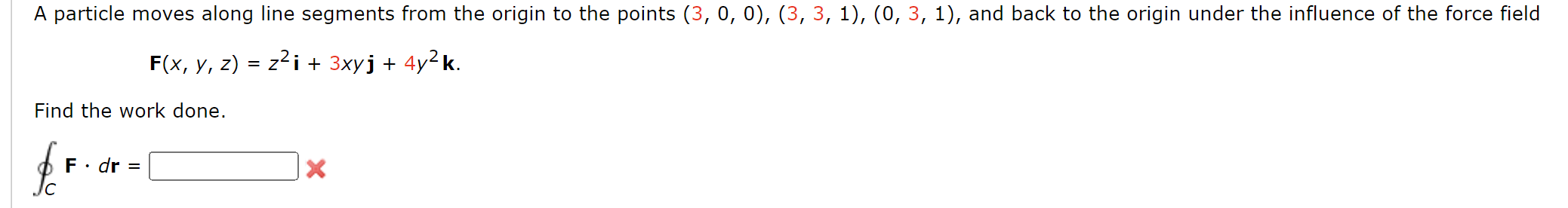 Solved A particle moves along line segments from the origin | Chegg.com
