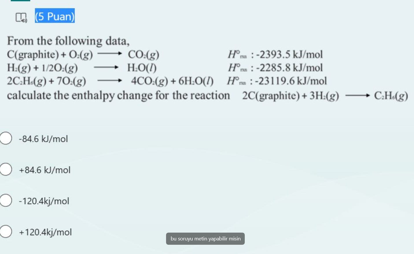 Solved From the following data, C (graphite) | Chegg.com