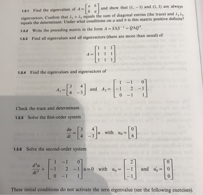 Solved This is from Gilbert Strang’s “Introduction to | Chegg.com