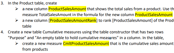 Solved 3. In the Product table, create > a new column | Chegg.com