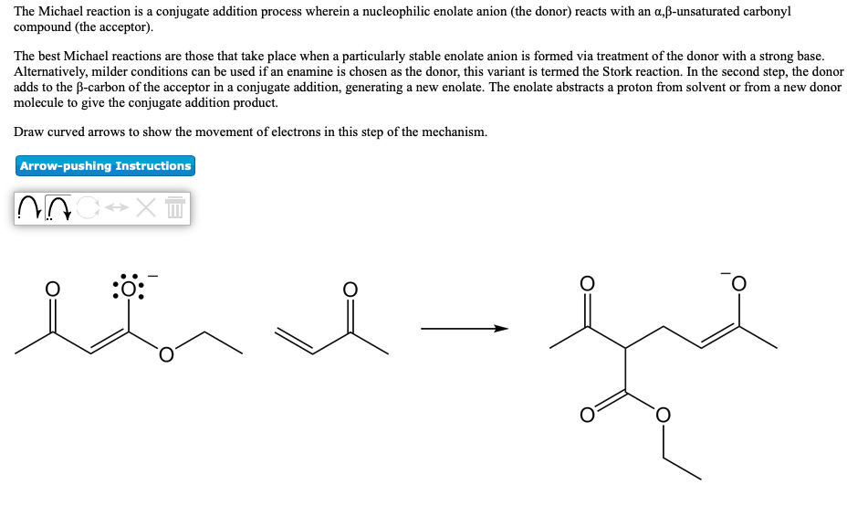 Solved The Michael reaction is a conjugate addition process | Chegg.com