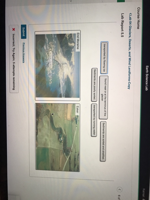 Solved Earth Science Lab Lab 04 Glaciers, Deserts, and Wind | Chegg.com Solved Earth Science Lab Lab 04 Glaciers, Deserts, and Wind | Chegg.com