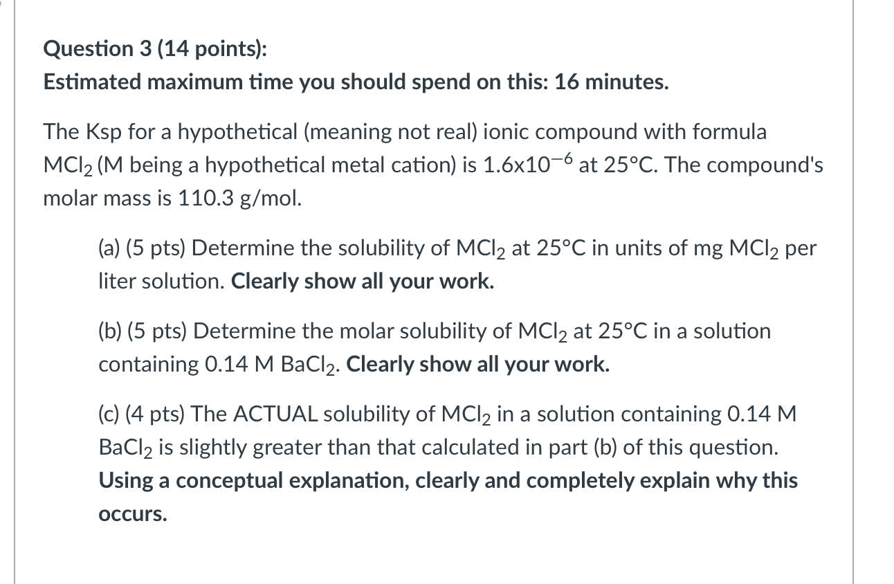 Solved TABLE 17.2 Selected Solubility-Product Constants | Chegg.com