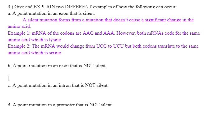 Solved 3.) Give and EXPLAIN two DIFFERENT examples of how | Chegg.com