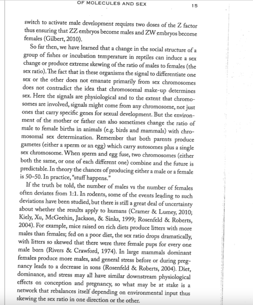 Solved 1 We Usually Discuss Sex As A Dichotomous Variable