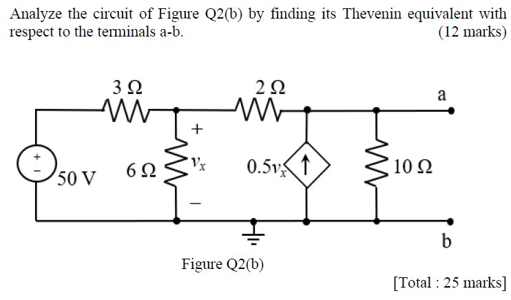 Solved Analyze the circuit of Figure Q2(b) by finding its | Chegg.com