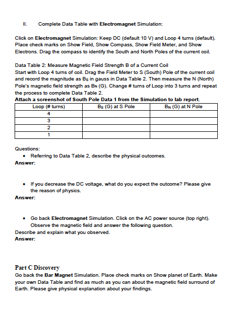 Solved Part B Lab Go to PhET website. Click on | Chegg.com