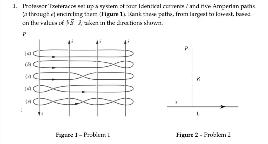Solved 1. Professor Tzeferacos set up a system of four | Chegg.com