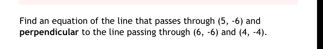 Solved Find an equation of the line that passes through | Chegg.com