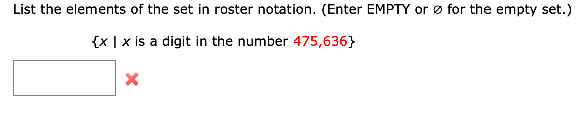 Solved List the elements of the set in roster notation. | Chegg.com