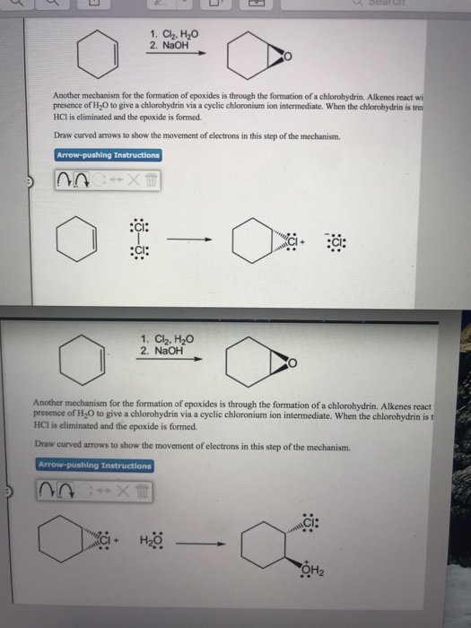 Solved 1. Ch. H20 2. NaOH Another mechanism for the | Chegg.com
