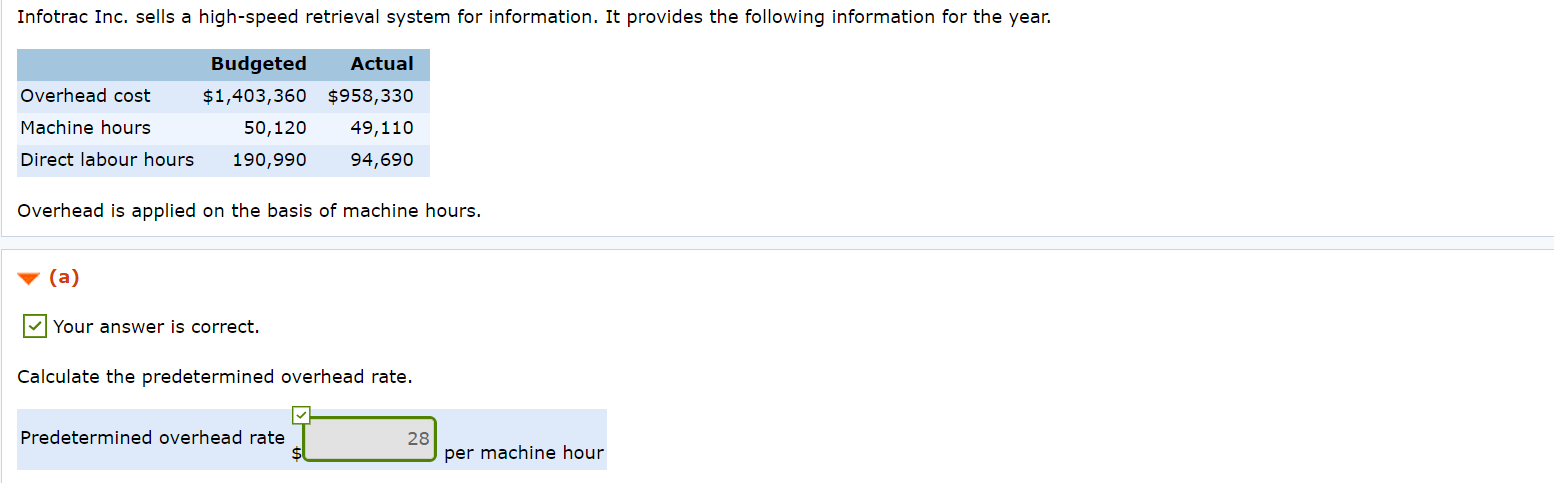 Solved Infotrac Inc. sells a high-speed retrieval system for | Chegg.com