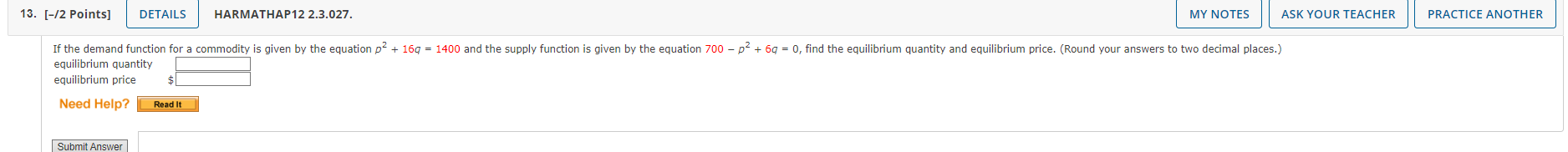 Solved Equilibrium Quantity Equilibrium Price Chegg
