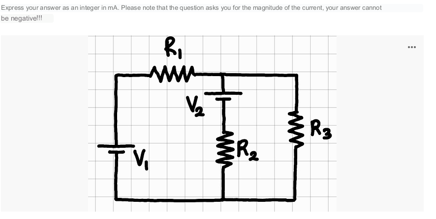 Solved Using Kirchhoff's Rules, find the magnitude of the | Chegg.com