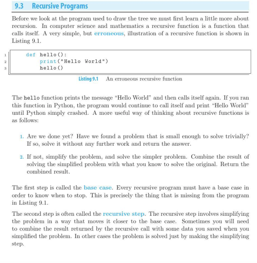 Computer Science Python From chapter 9 - Write a | Chegg.com
