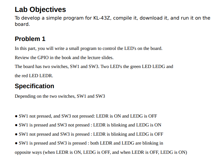 Solved Lab Objectives To develop a simple program for | Chegg.com