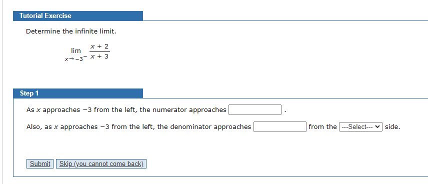 Solved Tutorial ExerciseDetermine the infinite | Chegg.com